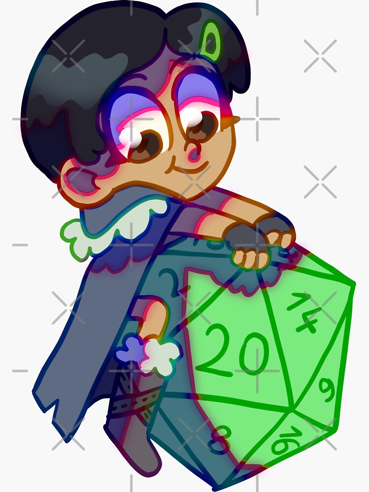 "Marcy Wu nat 20 dice" Sticker for Sale by Paryficama | Redbubble