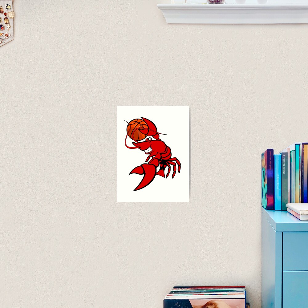 "Crayfish Basketball Player" Poster for Sale by LatterDaze | Redbubble