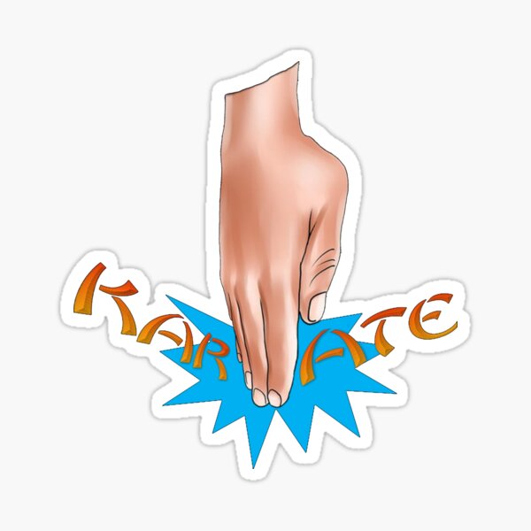 "Karate Chop" Sticker for Sale by kikaidalibre | Redbubble
