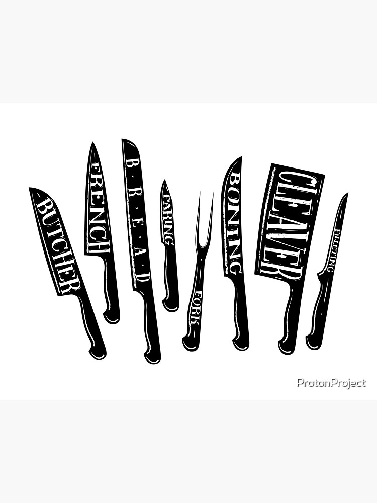 "Set of Knives" Sticker for Sale by ProtonProject | Redbubble
