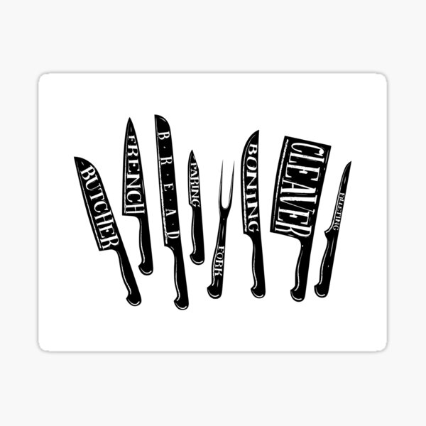 "Set of Knives" Sticker for Sale by ProtonProject | Redbubble