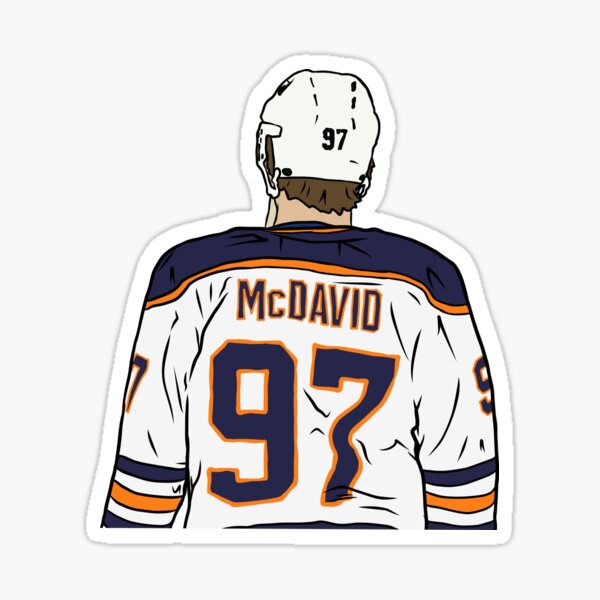 "Connor McDavid Back-To" Sticker for Sale by RatTrapTees | Redbubble