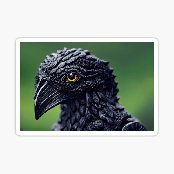 "Prehistoric Raven (Variation)" Sticker for Sale by OccultDreams ...