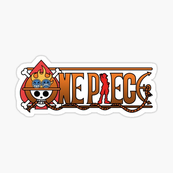 "Ace One Piece Logo" Sticker for Sale by kobmamba | Redbubble
