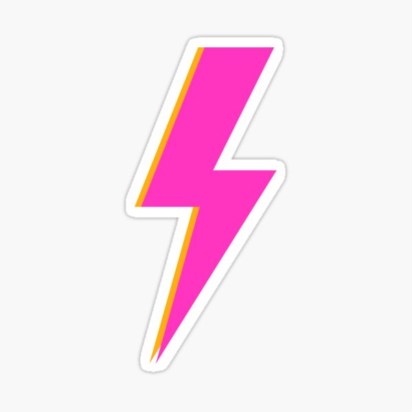 "Preppy Lightning Bolt Sticker" Sticker for Sale by pinkcoast | Redbubble