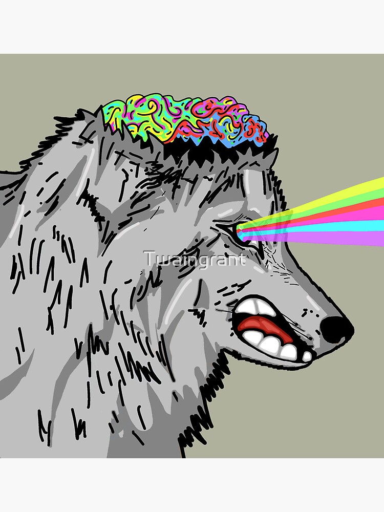 "Rainbow Brain and Laser Wolf - Pride " Poster for Sale by Twaingrant ...