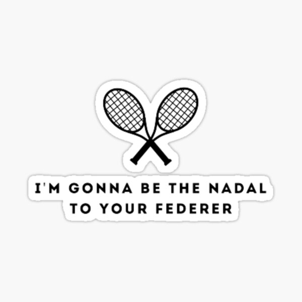 "Rafa-Roger" Sticker for Sale by misneach | Redbubble