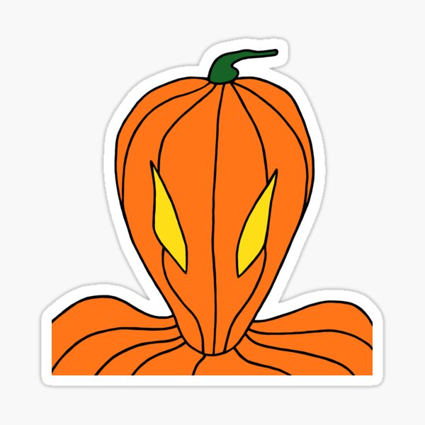 "Pumpkin Scarecrow" Sticker for Sale by A-l-e-a | Redbubble