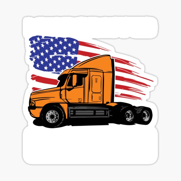 Pegatina «Camionero Diesel Big Rig Semirremolque Conductor de camión ...