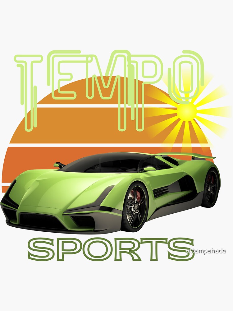 "TEMPO" Sticker for Sale by uttampahade | Redbubble