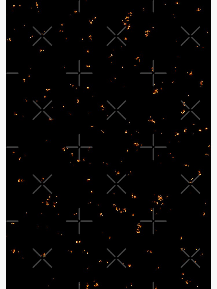 "Fire Sparks Tiny Realistic Flames" Spiral Notebook for Sale by ...