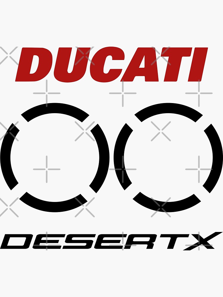 "Ducati Desert X DRL Tee" Sticker for Sale by tushalb | Redbubble