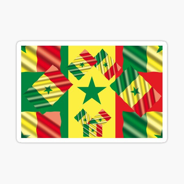 "Senegal Flag" Sticker for Sale by Cozwins | Redbubble