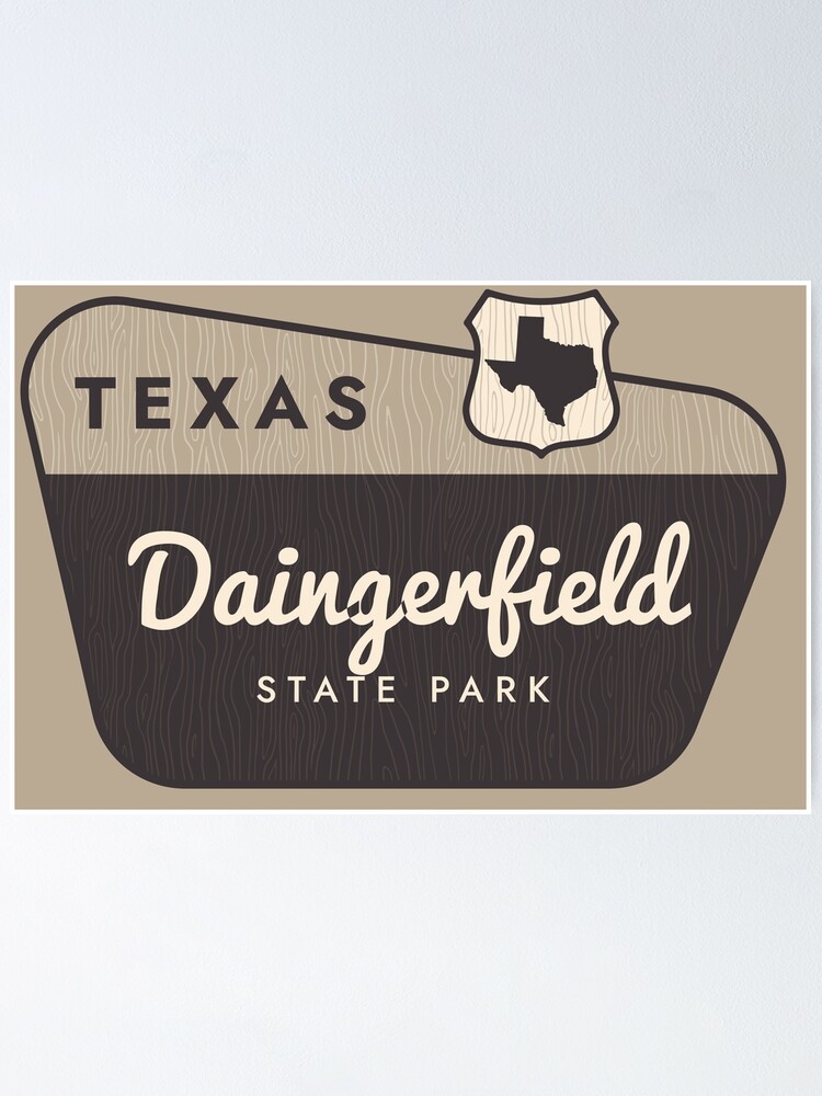 "Daingerfield State Park Texas Vintage Welcome Sign" Poster for Sale by ...