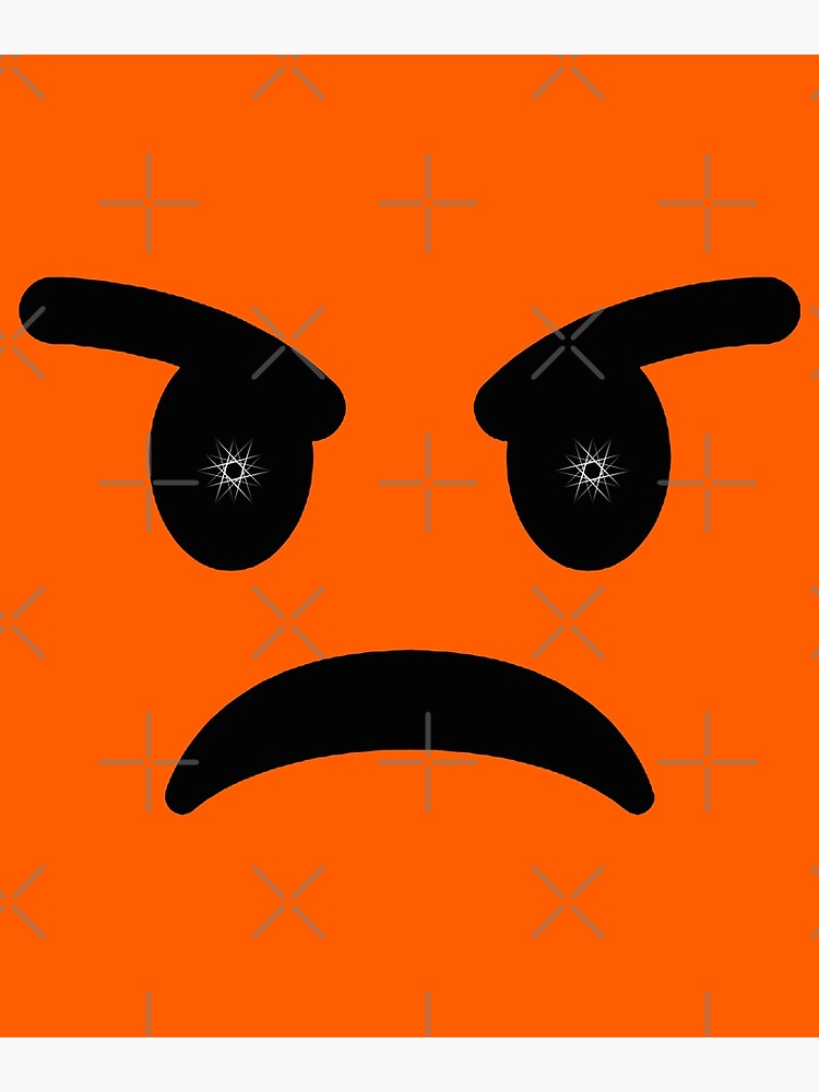 "Angry Face" Poster for Sale by Esraa-Design | Redbubble