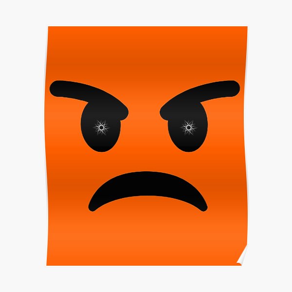 "Angry Face" Poster for Sale by Esraa-Design | Redbubble