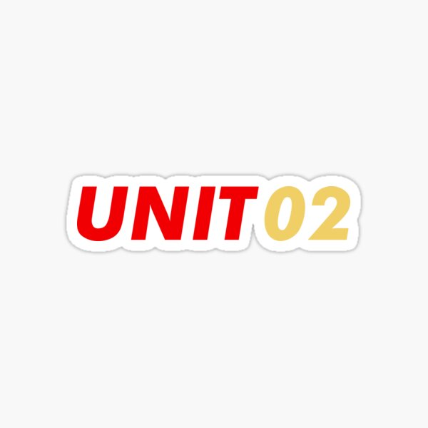 "Unit 02" Sticker for Sale by OtakuNiiChan | Redbubble