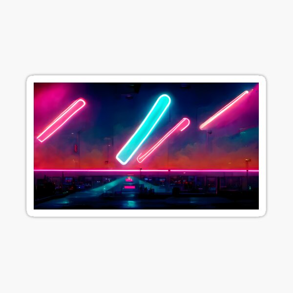 "Abstract Vaporwave" Sticker for Sale by Foodcolored | Redbubble