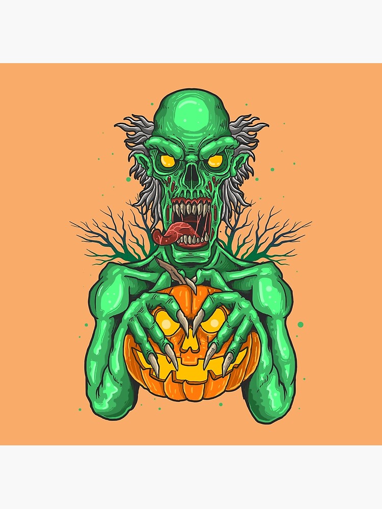 "Green Halloween Monster - Black Rose Halloween 2022 Collection" Poster ...