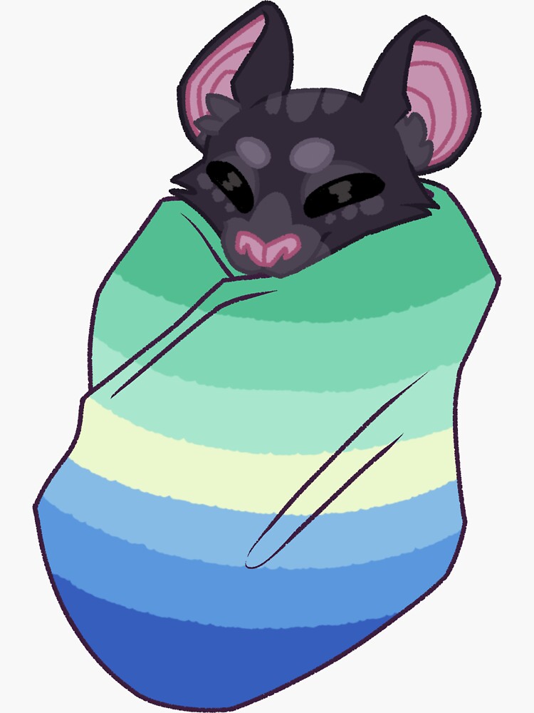 "Pride Bats - Vincian/Gay Pride" Sticker for Sale by ozzchamp | Redbubble