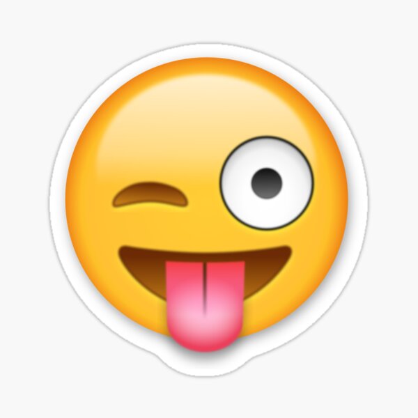 "Wink Emoji" Sticker by Capitalist1212 | Redbubble