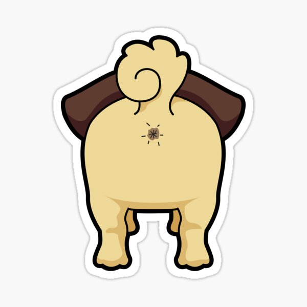 "Happy Pug Puppy Dog Wiggle Butt" Sticker for Sale by lindsaysawesome ...
