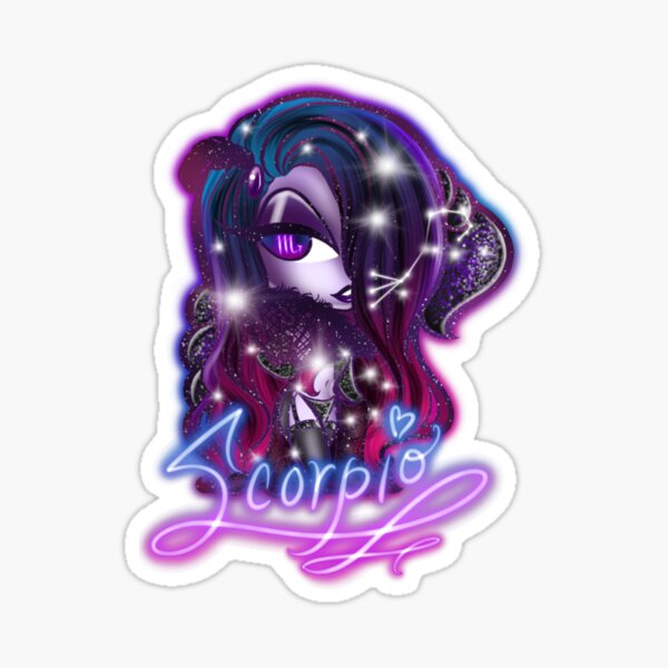 "Scorpio Zodiac Chibi Design" Sticker for Sale by VividVixen | Redbubble
