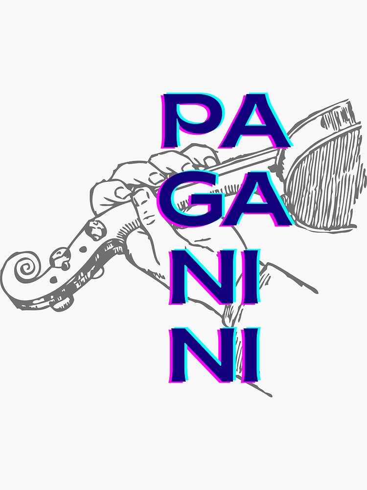 "Niccolo Paganini" Sticker for Sale by furkanmfc | Redbubble