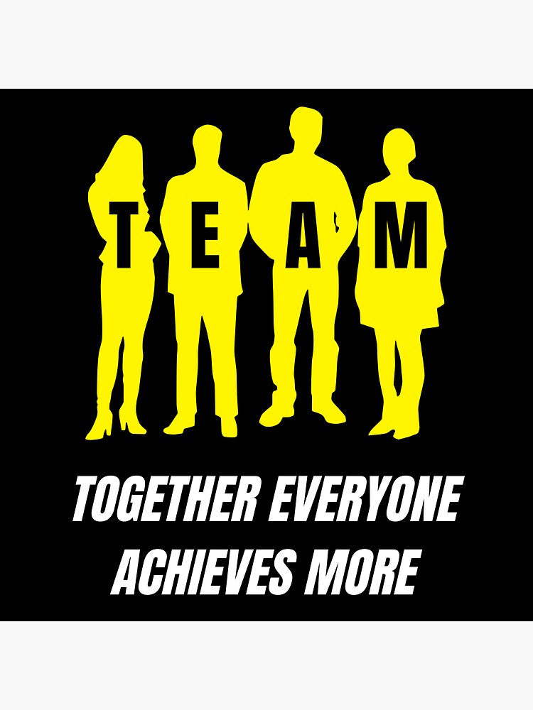 "Teamwork Acronym For TEAM" Sticker for Sale by ACRONYMSONLY | Redbubble