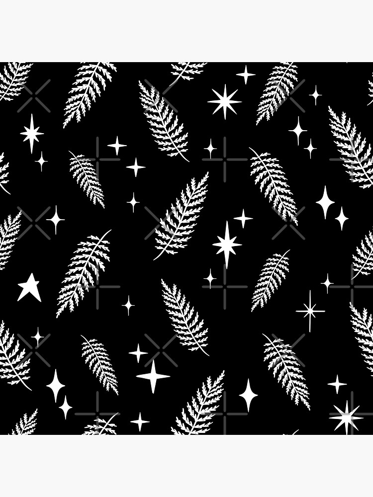 "Celestial Fern with stars" Sticker for Sale by Nakikej | Redbubble