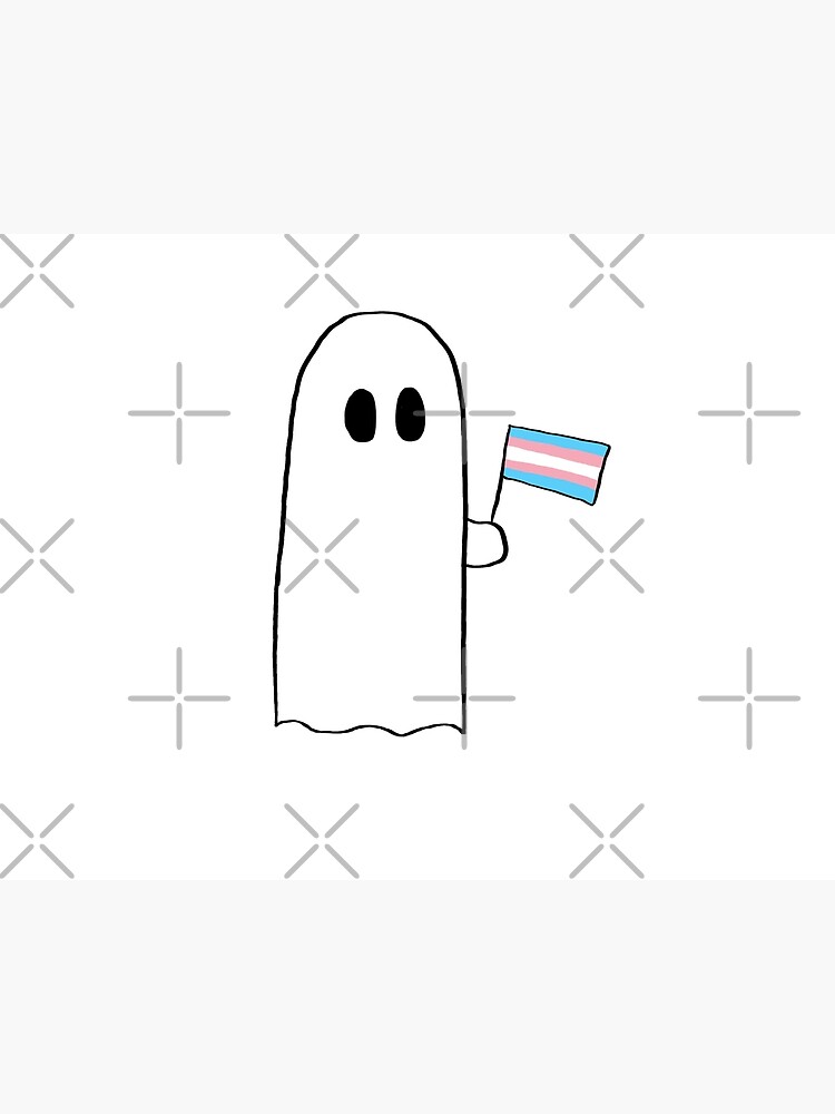 "trans pride ghost " Poster for Sale by moth-bonez | Redbubble