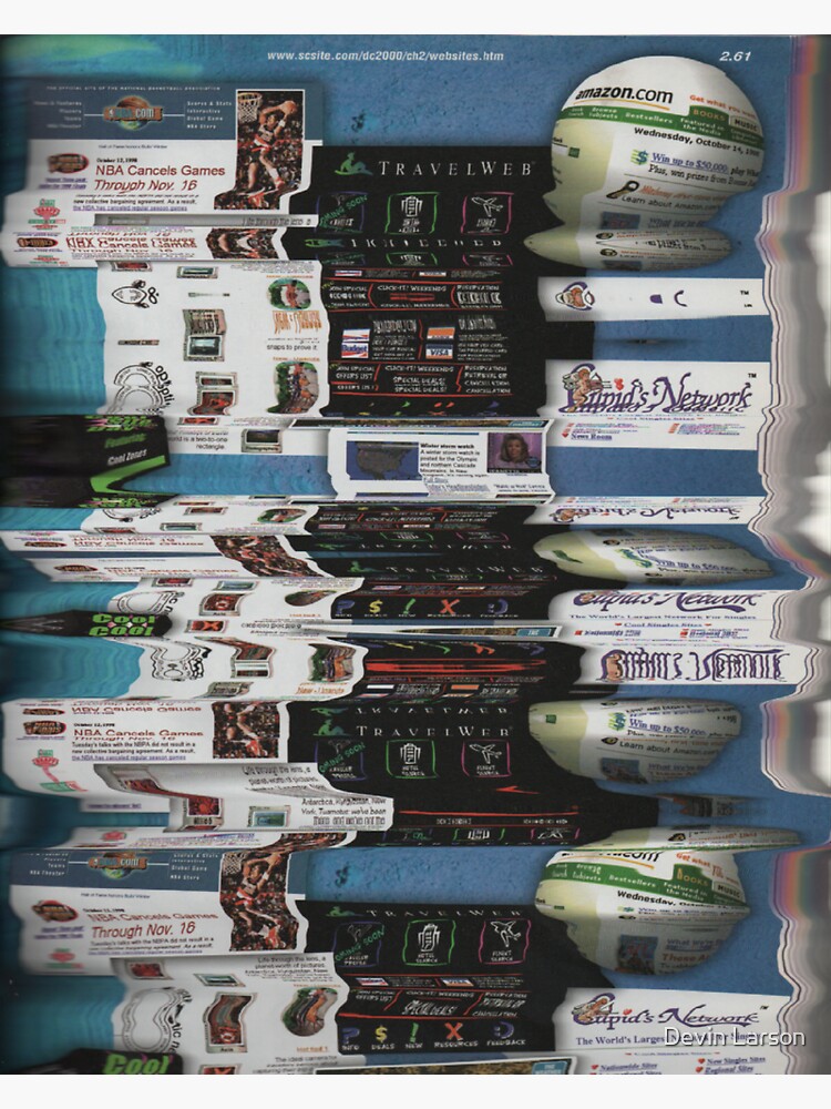 "Network Explorer - Y2K style glitch art" Sticker for Sale by ...