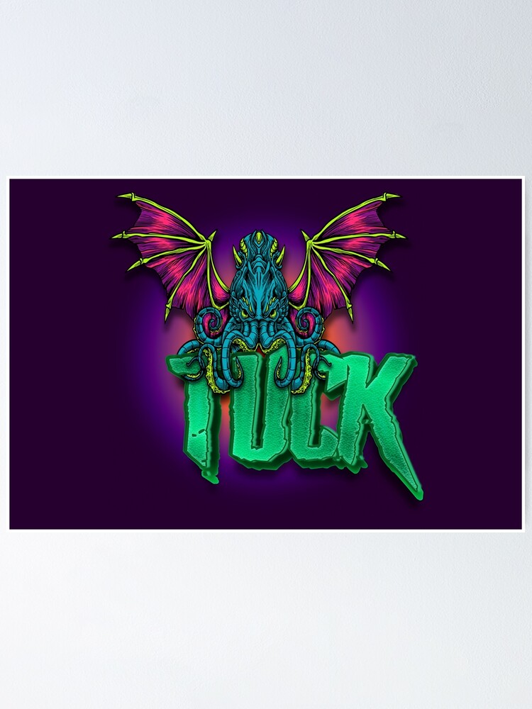 "Tuck Logo With Bloom" Poster for Sale by Tuckthulhu | Redbubble