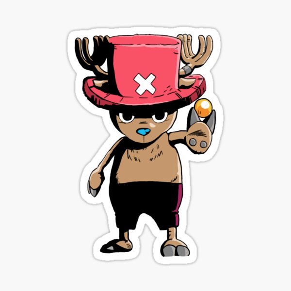 "One Piece , Tony Tony Chopper" Sticker for Sale by CharlottesArt22 ...