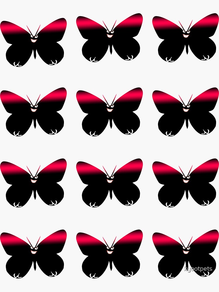 "monarch butterfly emoji" Sticker for Sale by kyootpets | Redbubble