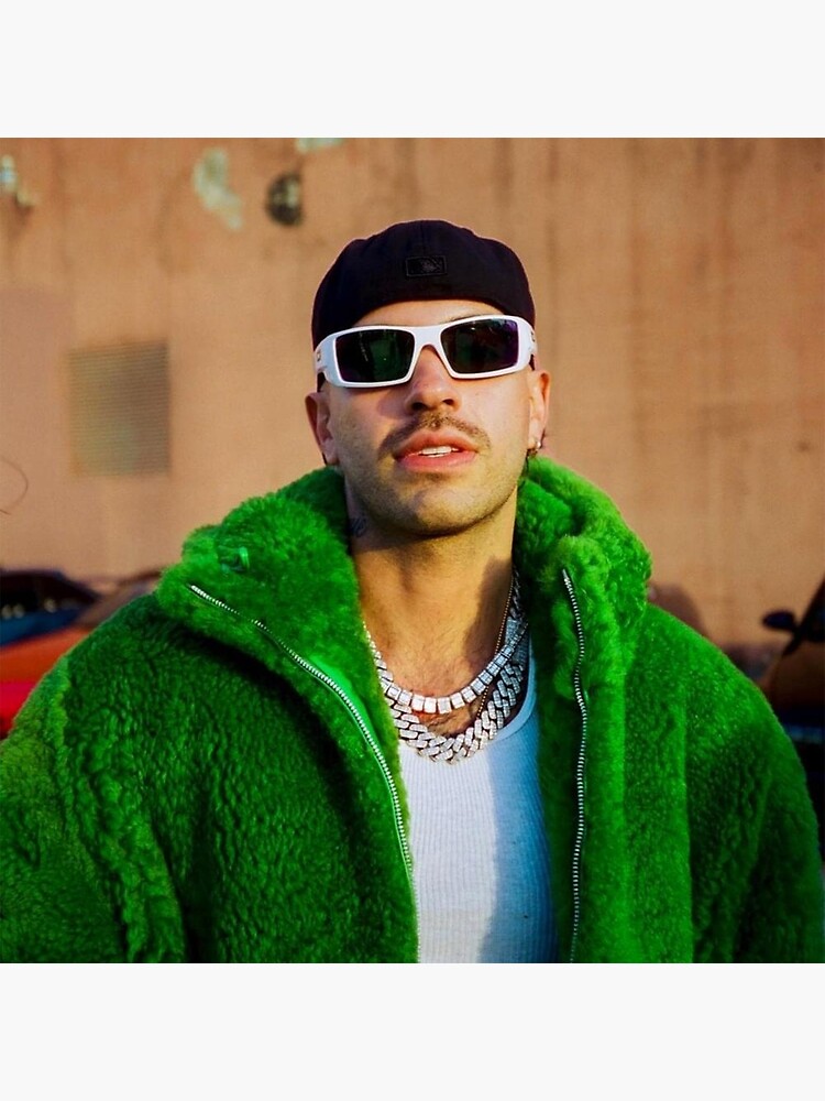 "Feid Green Jacket" Poster for Sale by Janetsun | Redbubble