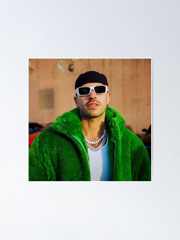 "Feid Green Jacket" Poster for Sale by Janetsun | Redbubble