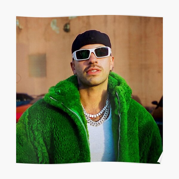 "Feid Green Jacket" Poster for Sale by Janetsun | Redbubble