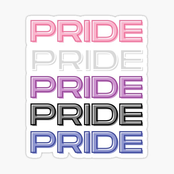 "Pride Gender Fluid" Sticker for Sale by ZeZore-Chaos | Redbubble