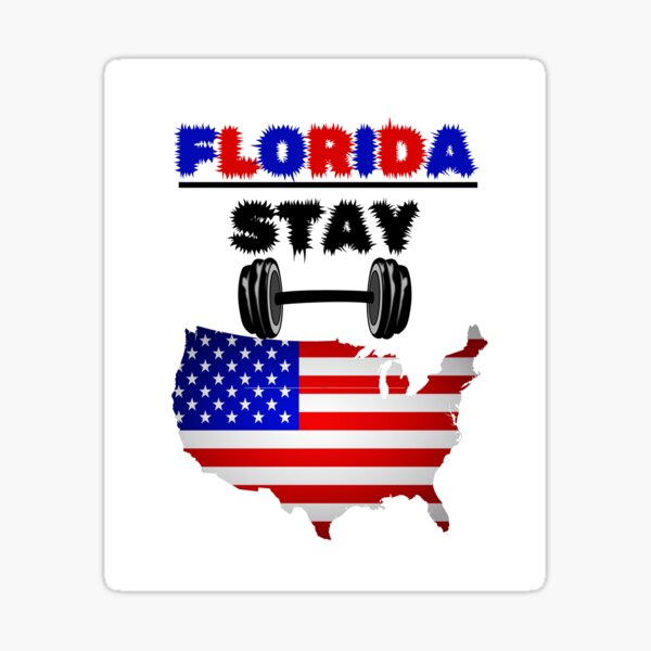 "Florida stay strong" Sticker for Sale by Jhonredshop | Redbubble