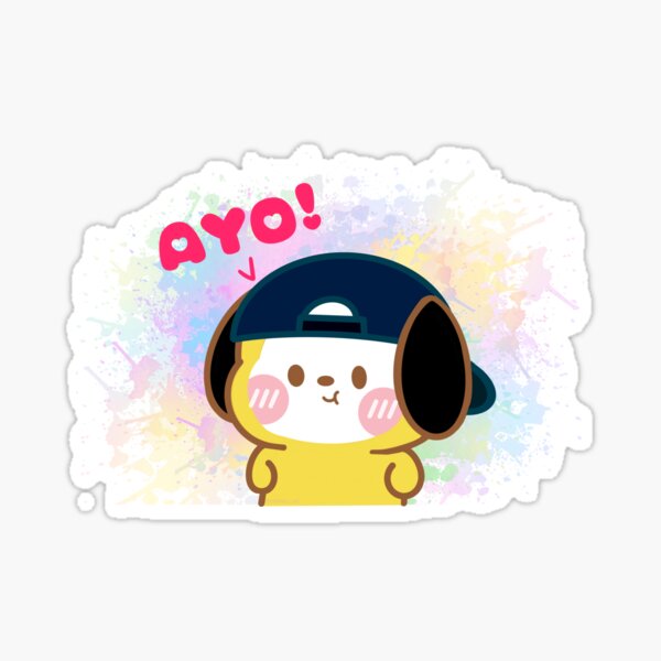 "Cute Chibi BTS BT21 Chimmy - Jimin stan - 2013 Jimin - Ayo!" Sticker ...