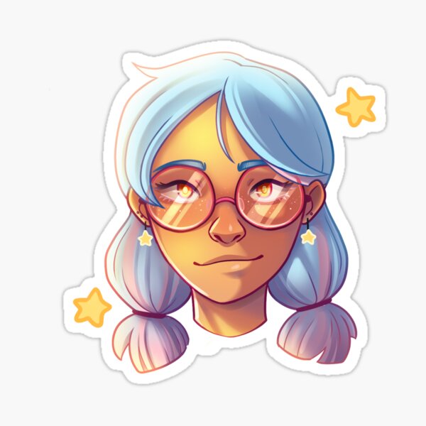"Star Girl" Sticker for Sale by saltykaluanna | Redbubble