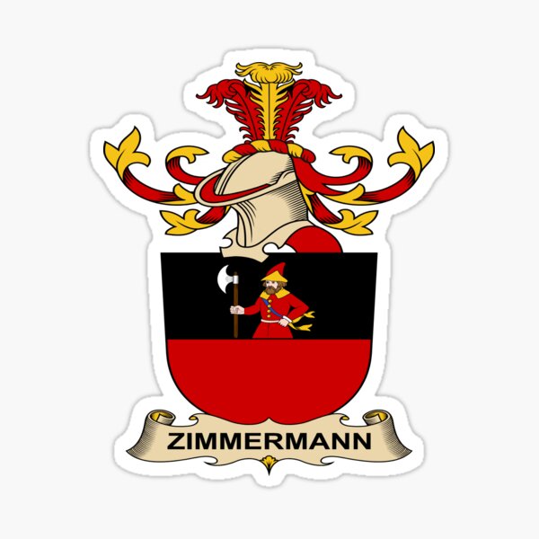 "Zimmermann" Sticker by HaroldHeraldry | Redbubble