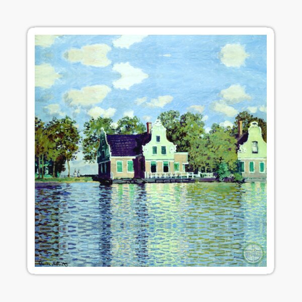 "The house on the Zaa river" Sticker for Sale by InnovArte | Redbubble