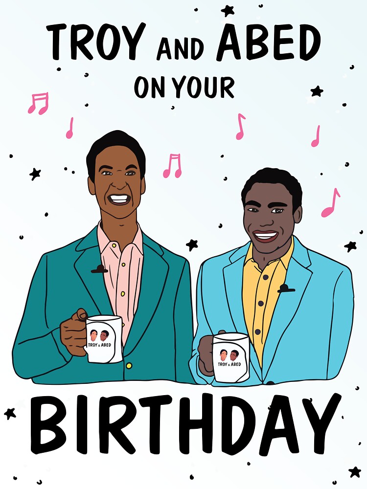 "Troy And Abed On Your Birthday" Sticker for Sale by gobernfaval ...