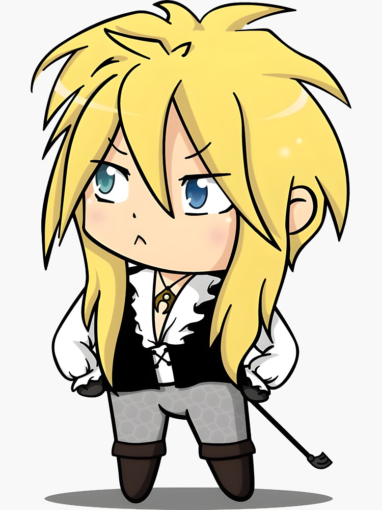 "" Chibi jareth"" Sticker for Sale by DavinMiller | Redbubble