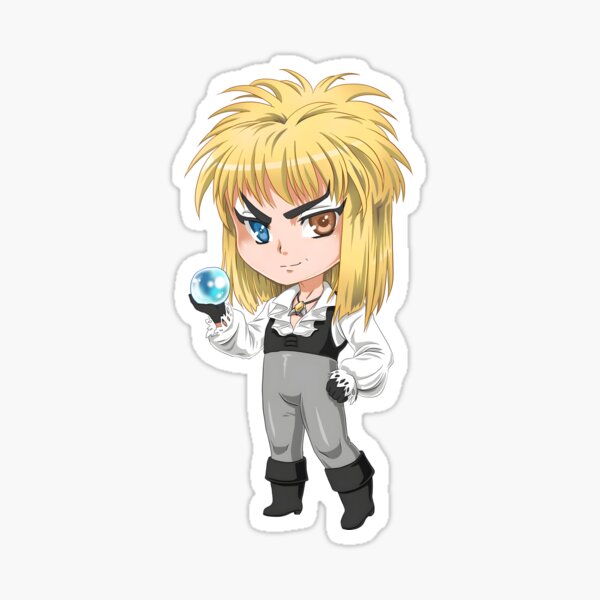 "Jareth, the Chibi King " Sticker for Sale by DavinMiller | Redbubble