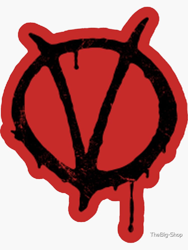"V for vendetta" Sticker for Sale by TheBig-Shop | Redbubble