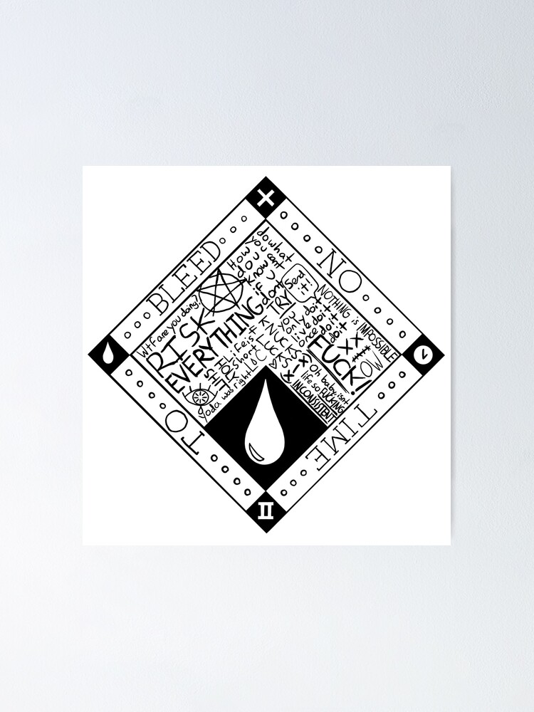 "No Time To Bleed Diamond Logo" Poster for Sale by Hyunsoh | Redbubble