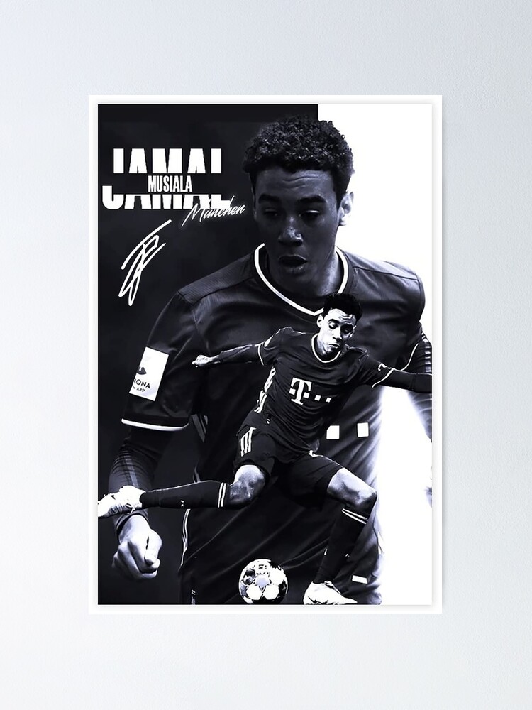 Jamal Musiala Black and White with Signature Posters sold by Mila | SKU ...